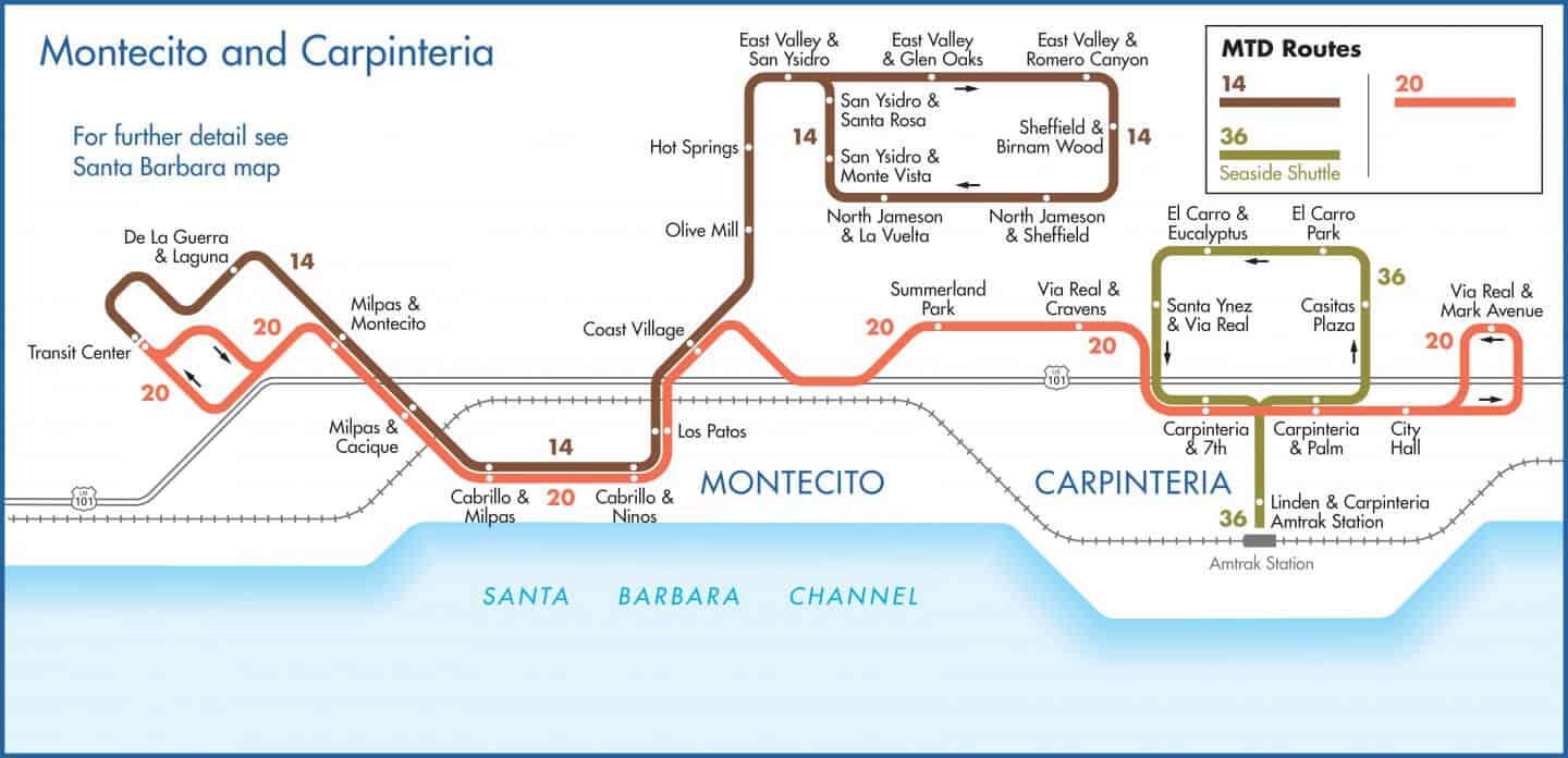 Maps & Schedules – Santa Barbara MTD