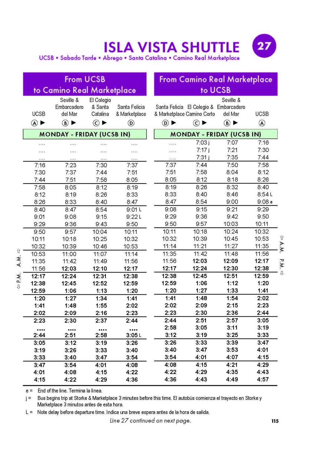 Lines – Santa Barbara MTD