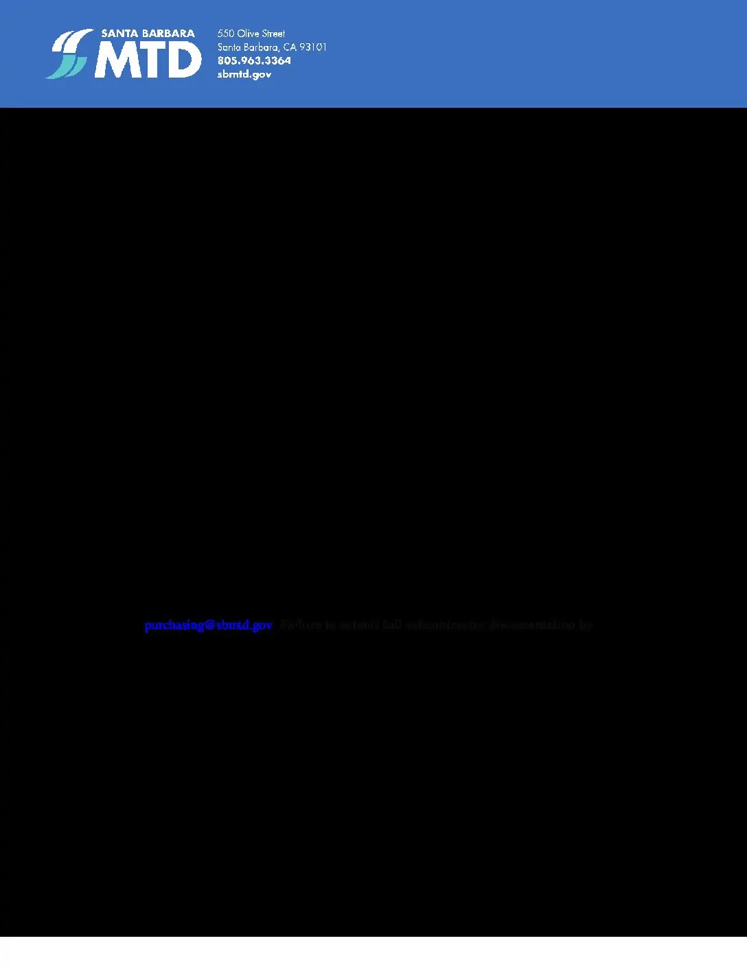 IFB Traffic Control Flagger – MTD Addendum 2 – Santa Barbara MTD