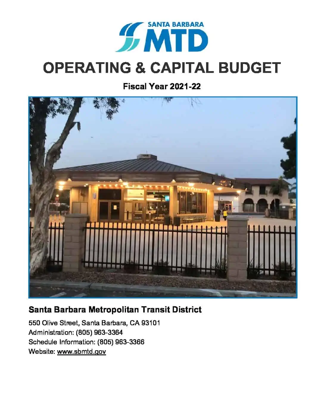 !Approved SBMTD FY2021-22 Operating Capital Budget (20200601) – Final ...