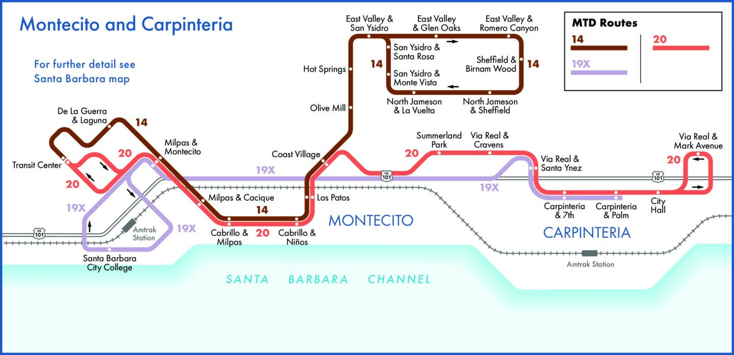 MTD System Map 2023_MontecitoCarp – Santa Barbara MTD