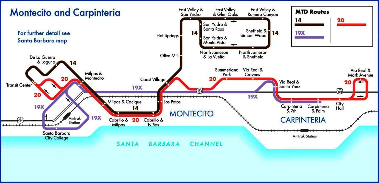 MTD System Map 2023_MontecitoCarp – Santa Barbara MTD
