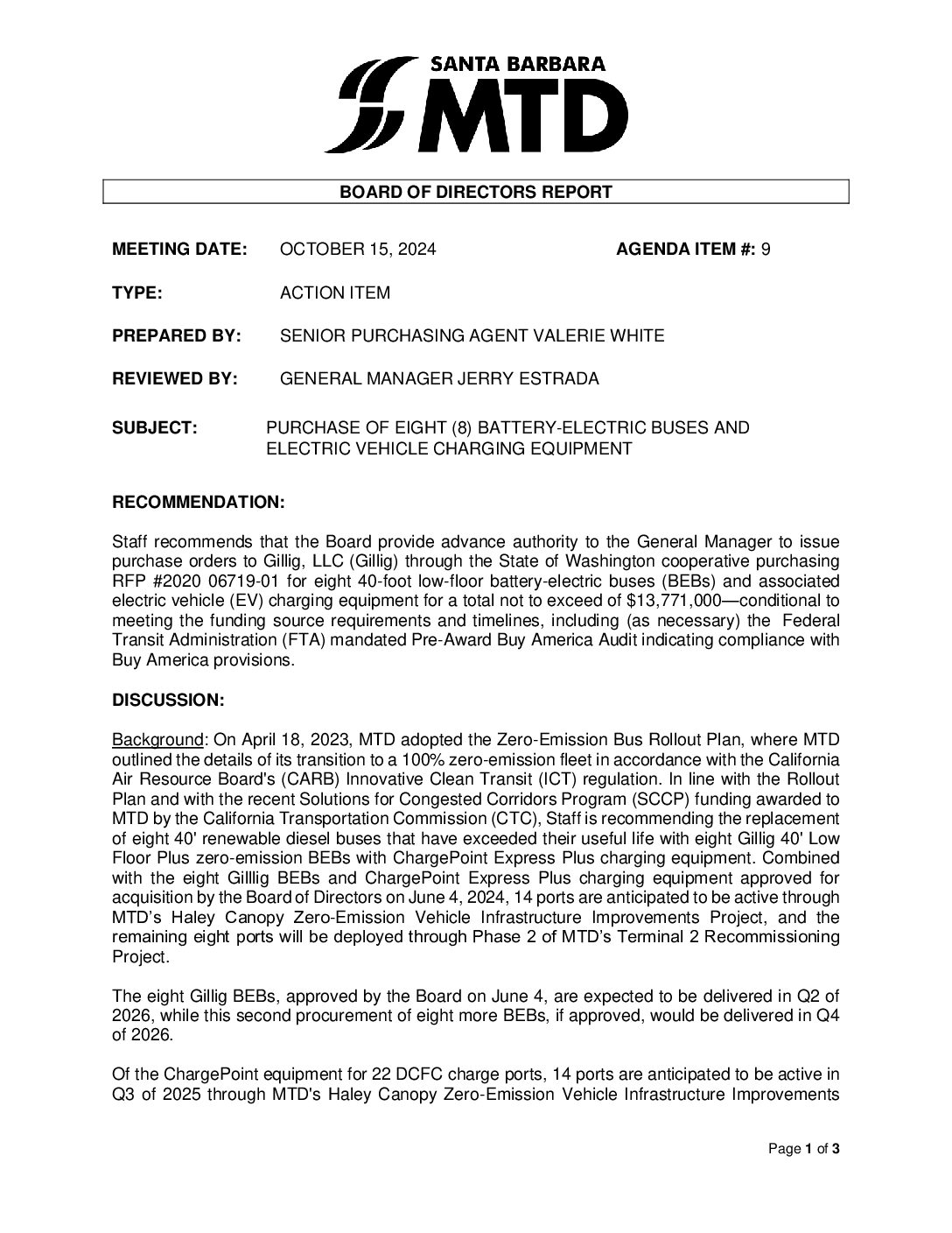 20241015 Item #9 – 8 Battery Electric Gillig Buses (SCCP) – Santa ...