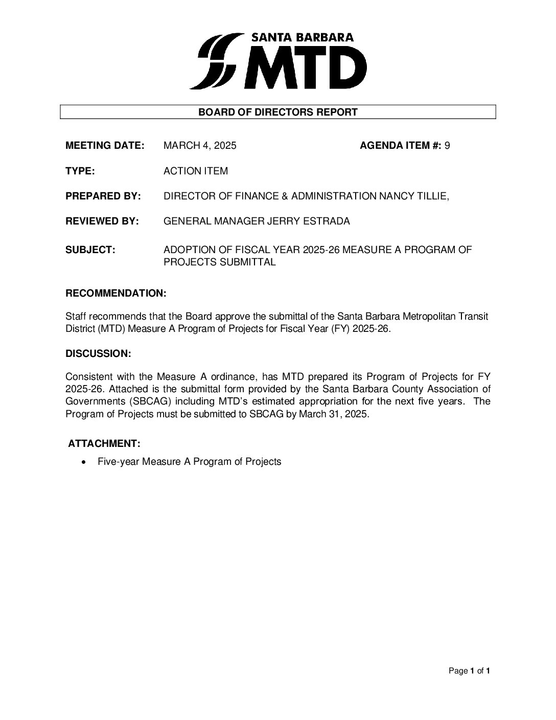20250304 Item #9 FY 2025-26 Measure A POP – Santa Barbara MTD