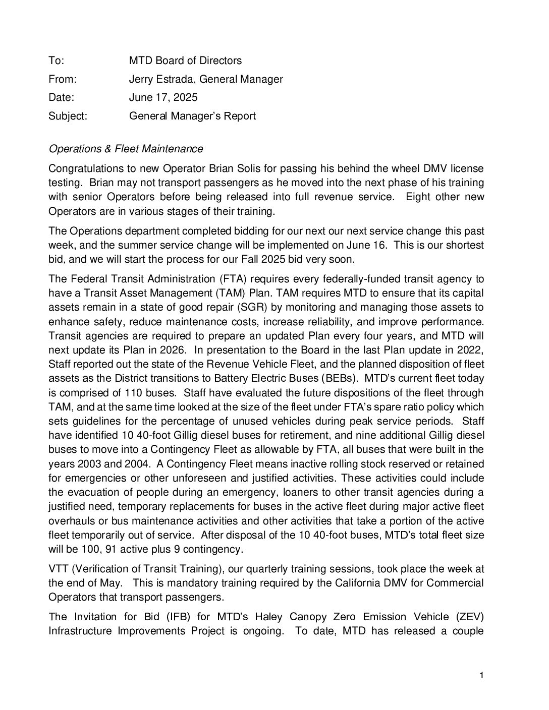 20250617 Item #14 GM Report – Santa Barbara MTD