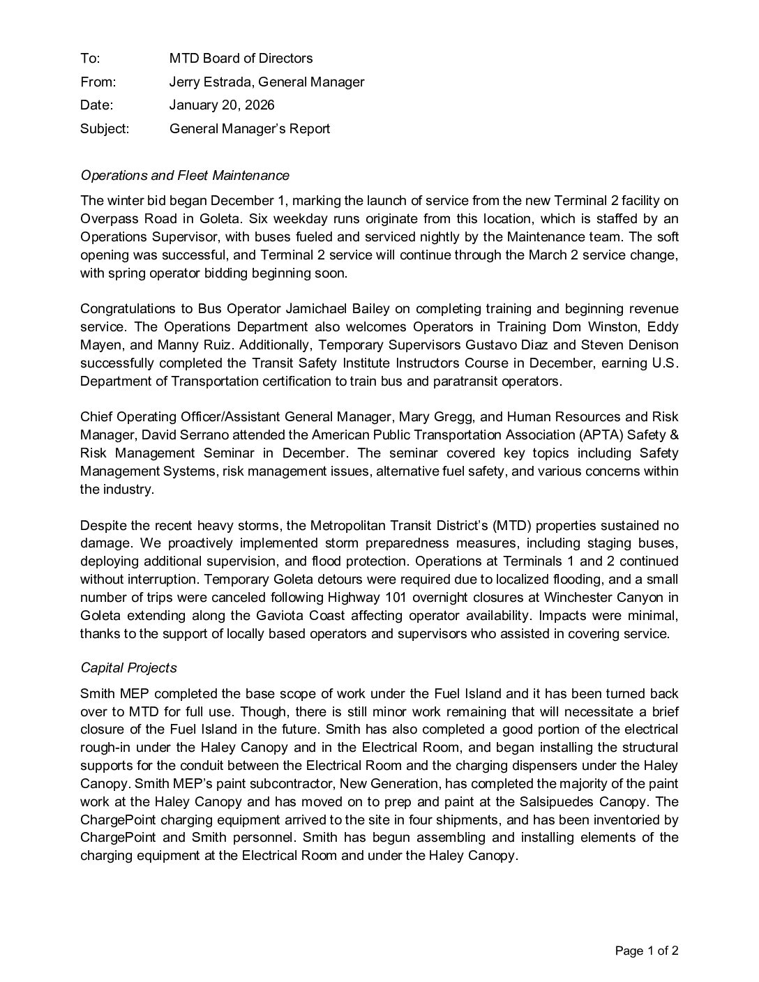 20260120 12. GM Report – Santa Barbara MTD
